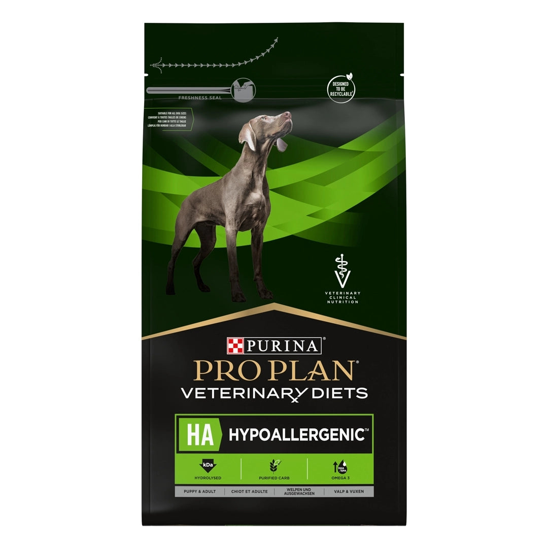 Purina Pro Plan Dog Veterinary Diets HA Hypoallergenic Dry Dog Food 11 ...